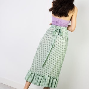 Kaze Wrap Skirt Sewing Pattern | Effortlessly Midi Skirt Pattern for Women | Summer Flared Skirt ...