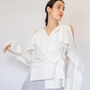 Japanese Style Blouse Sewing Pattern | Kimono Inspired Shirt Pattern ...