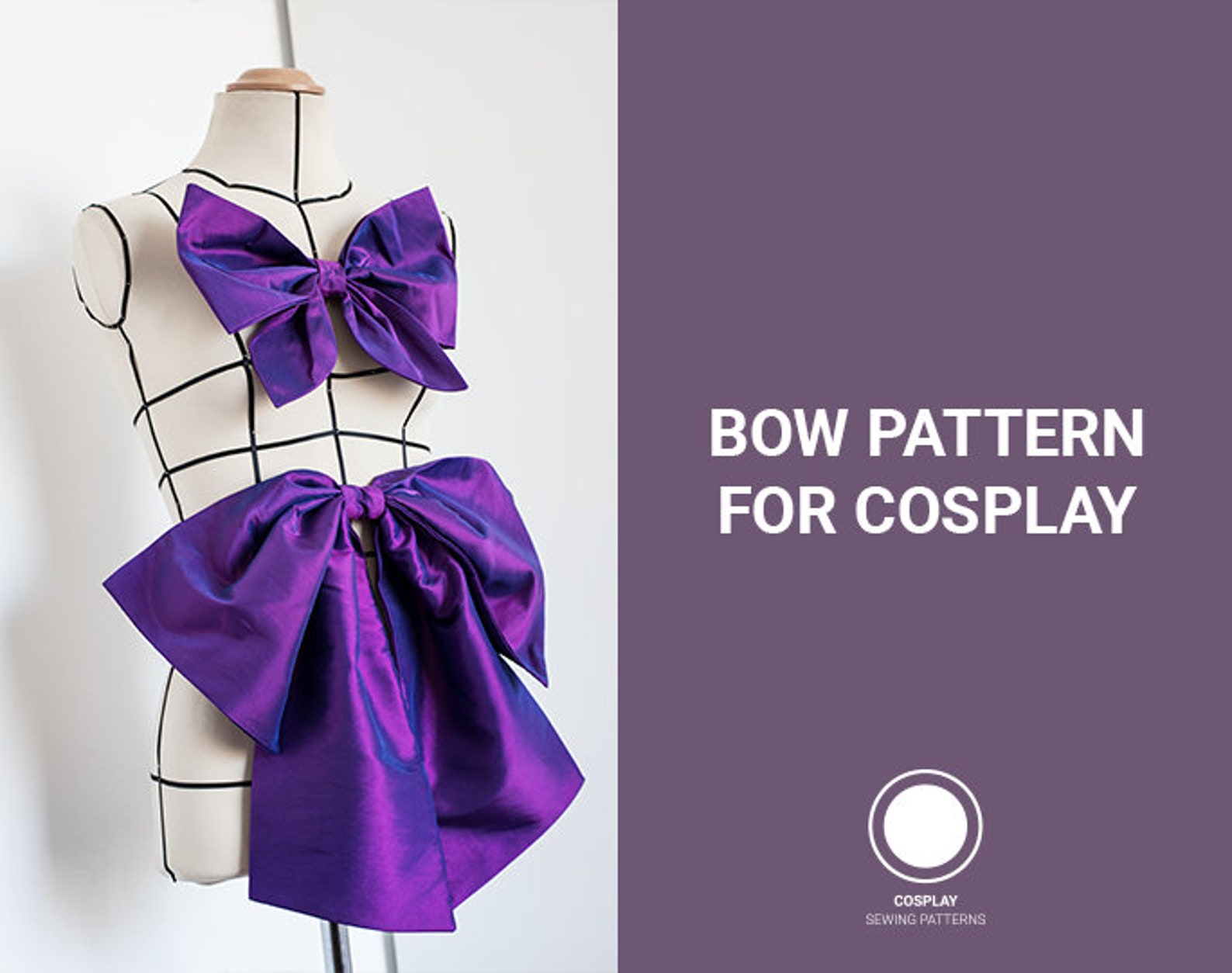 Cute Bow Pattern for Cosplay 2 Different Bows | Etsy