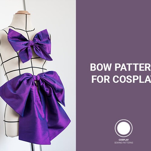 Cute Bow Pattern for Cosplay 2 Different Bows | Etsy