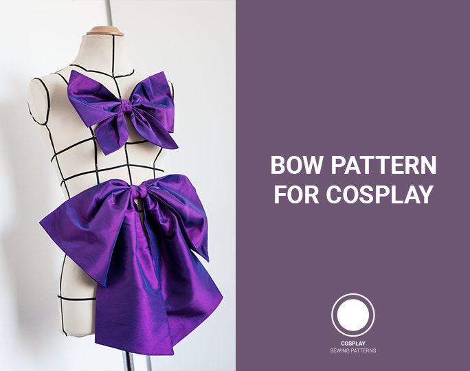 Cute Bow Pattern for Cosplay 2 Different Bows | Etsy