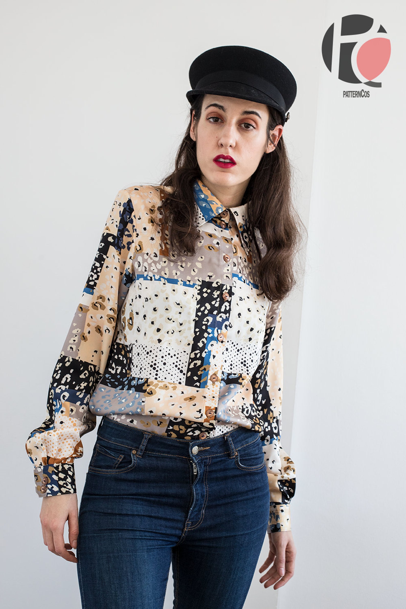 Mireia Buttoned Blouse 6 SIZES PDF Sewing Pattern - Etsy