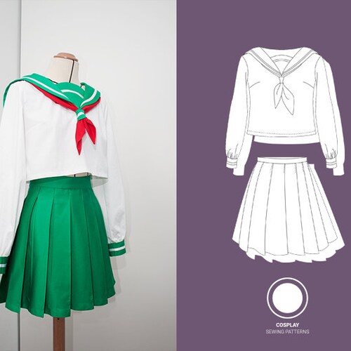 Beginner PDF Cosplay Gakuran Japanese Adult School Uniform | Etsy