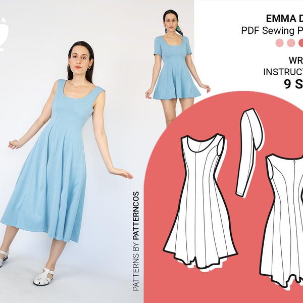 Panel Dress Pattern - Etsy