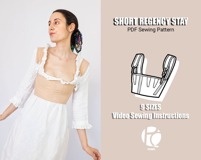 PDF Regency Short Stays Pattern and Tutorial - Etsy