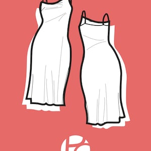 Camelia Silk Slip Dress Sewing Pattern | French Style Midi Dress ...