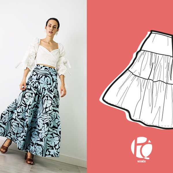 Maxi Skirt Pattern - Etsy