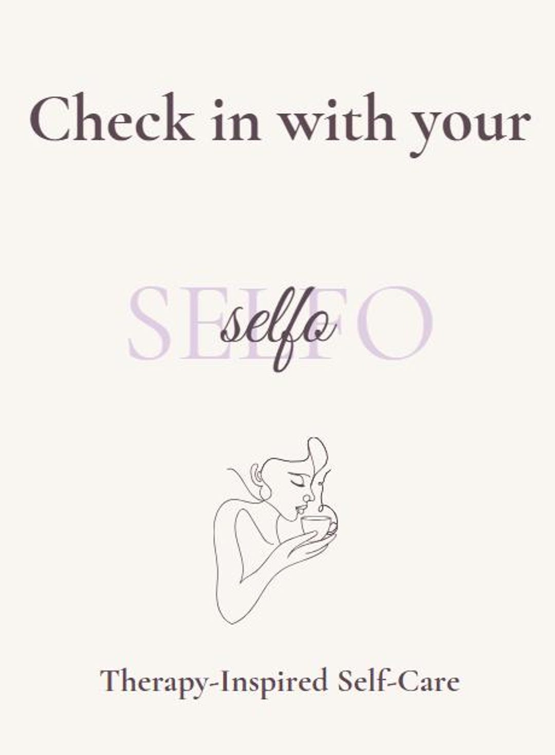 SELFO Self-care Check-in Printable – Cozy Lavender Mental Health ...