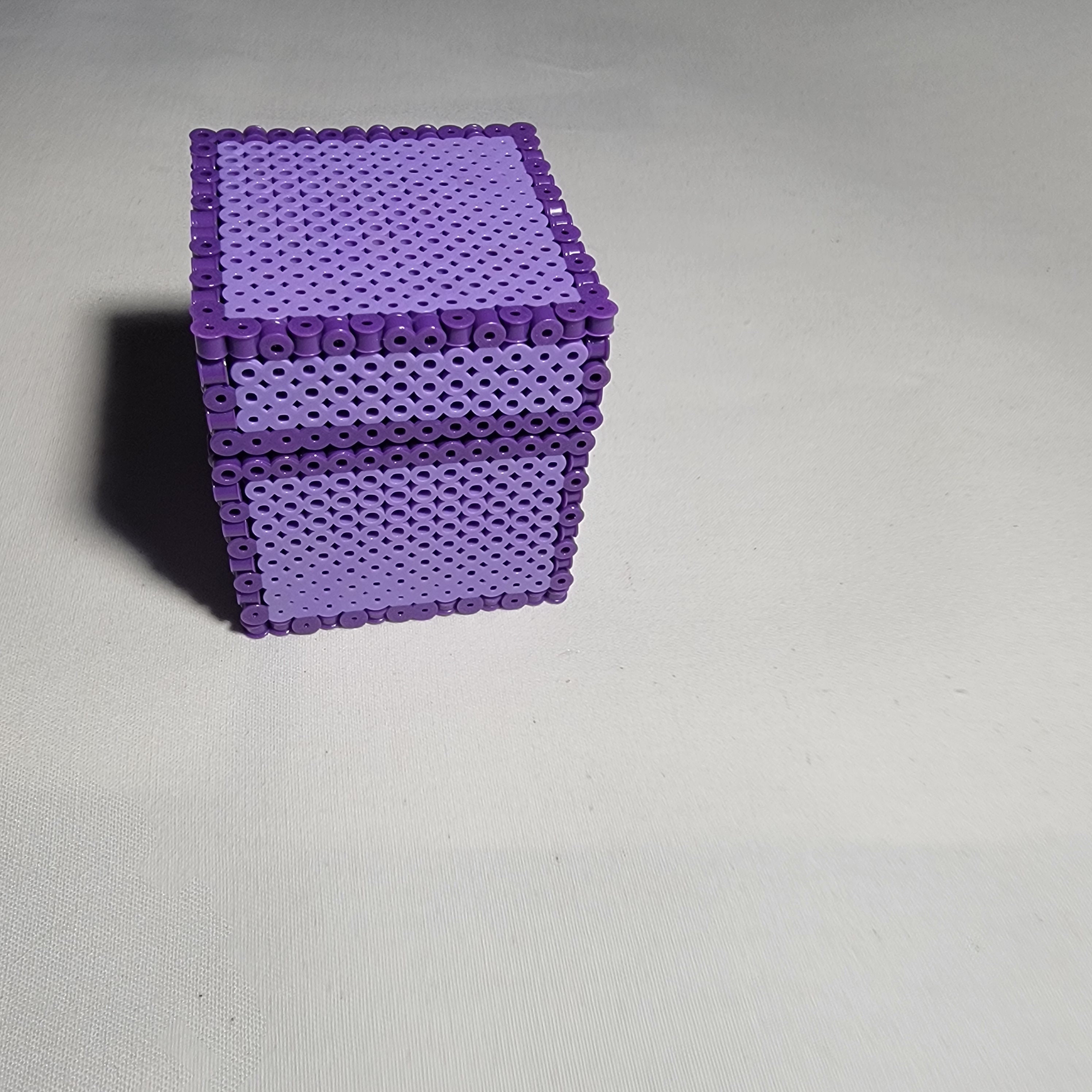 3D Purple Perler Chest - Etsy