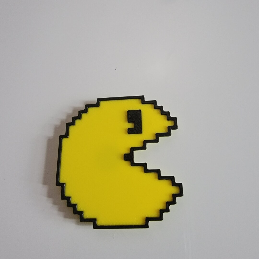 8 Bit Pacman Magnet - Etsy