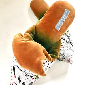 Handmade Timorous Beasties Moth Fabric and Velvet Slipper - Etsy