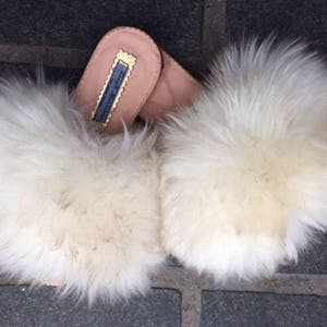 Fluffy Sheepskin Mules - Etsy