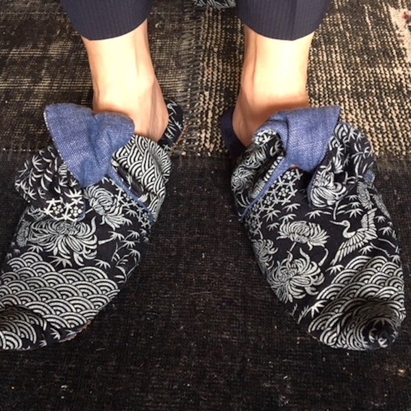 Denim Slippers - Etsy