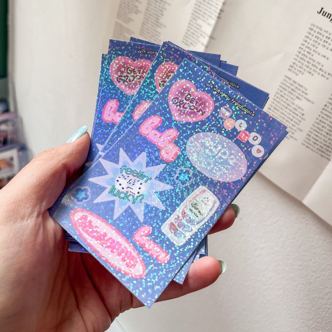 Y2K Words Polco Deco Sticker - Etsy