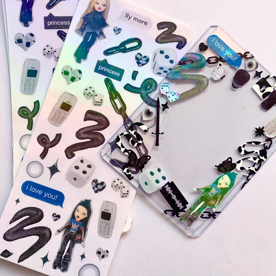 Dark Text Polco Deco Stickers - Etsy