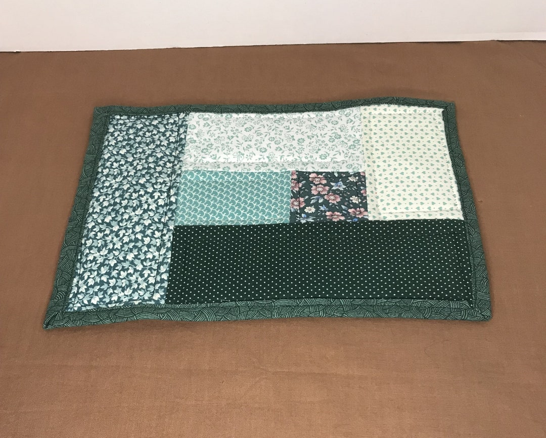 Quilted Log Cabin Snack Mat, Mug Rug, Large Coaster - Etsy