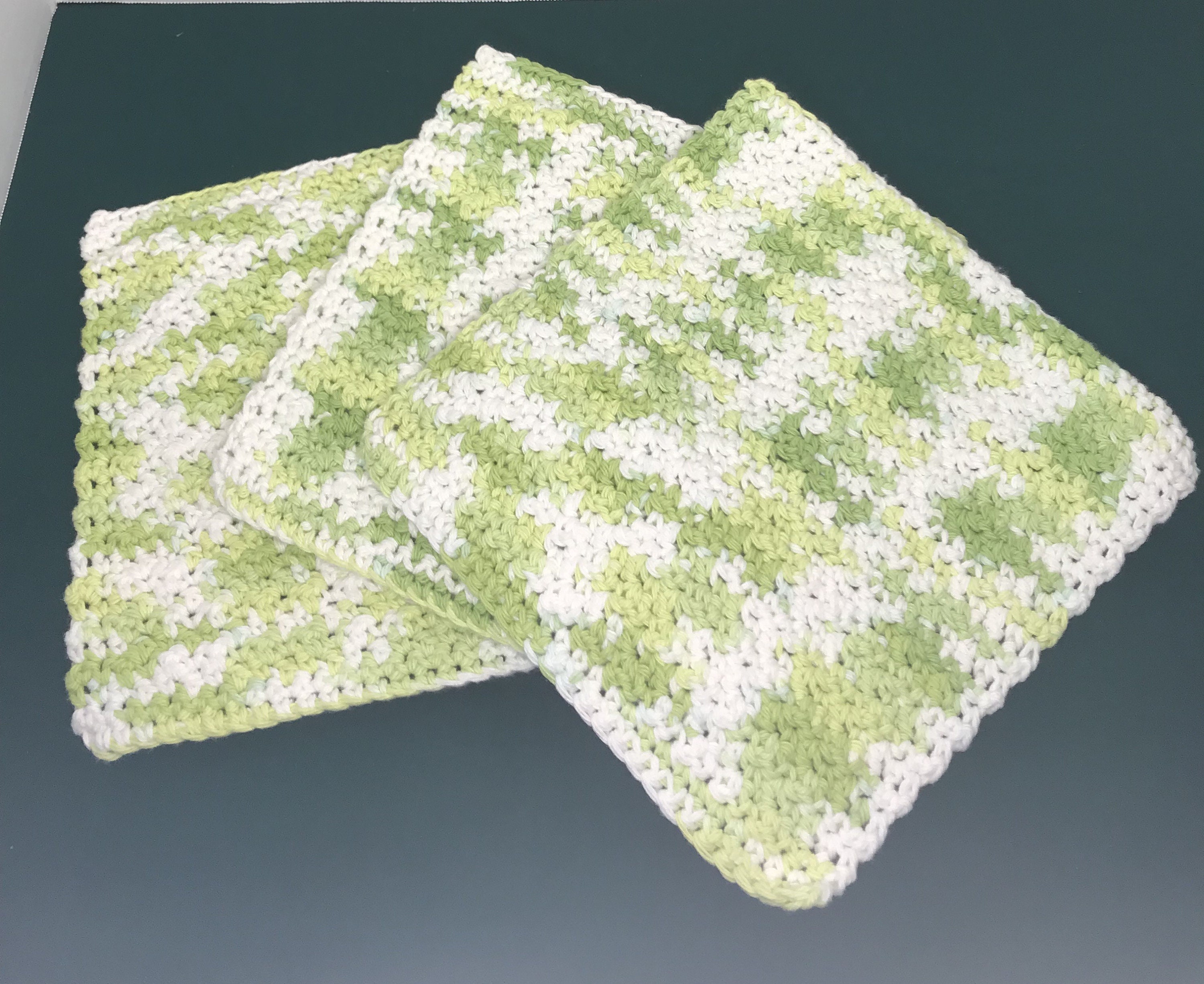 Washcloth, Crochet Dishcloth, Crochet Dust Rag, Set of 3 - Etsy