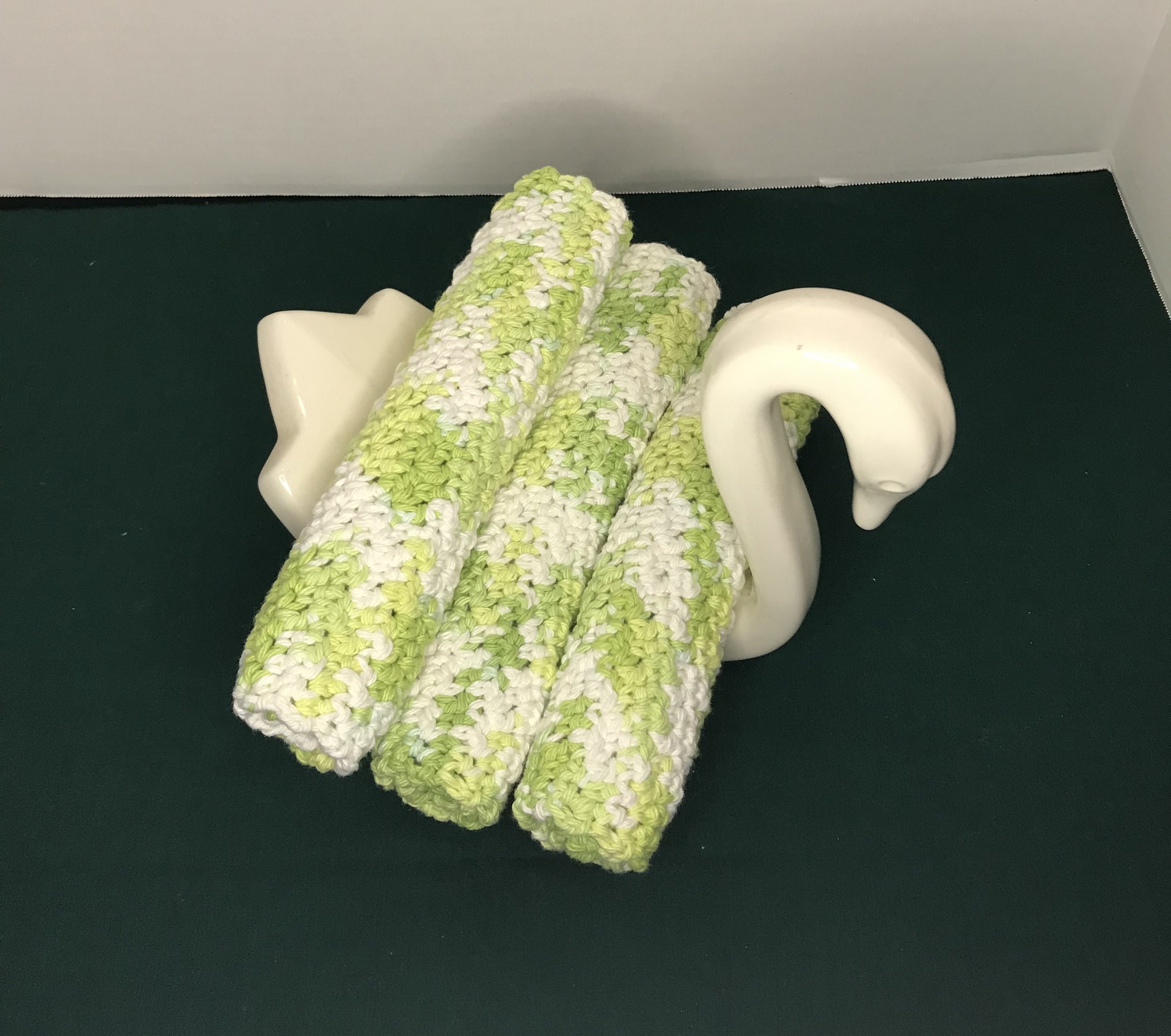 Washcloth, Crochet Dishcloth, Crochet Dust Rag, Set of 3 - Etsy