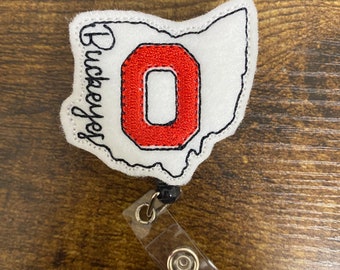 Ohio State Buckeyes Badge Reel - Etsy