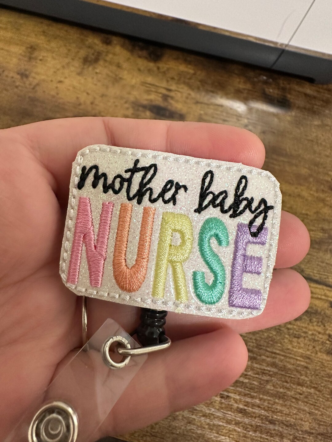 Mother Baby Badge Reel / Postpartum Nurse Badge Reel - Etsy