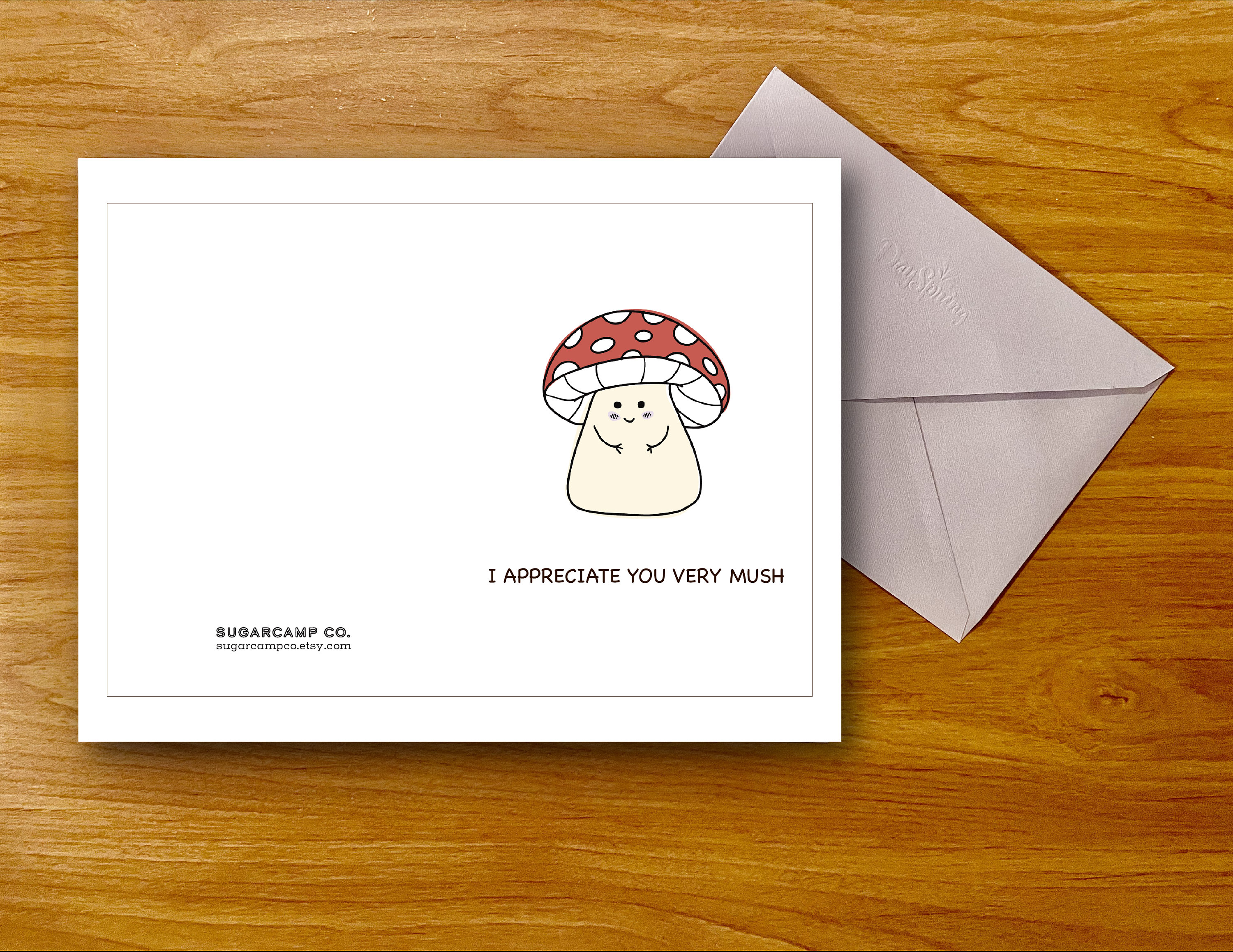Mushroom Thank-you/appreciation Card - Etsy