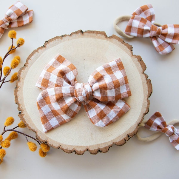 Fall Hair Bow - Etsy