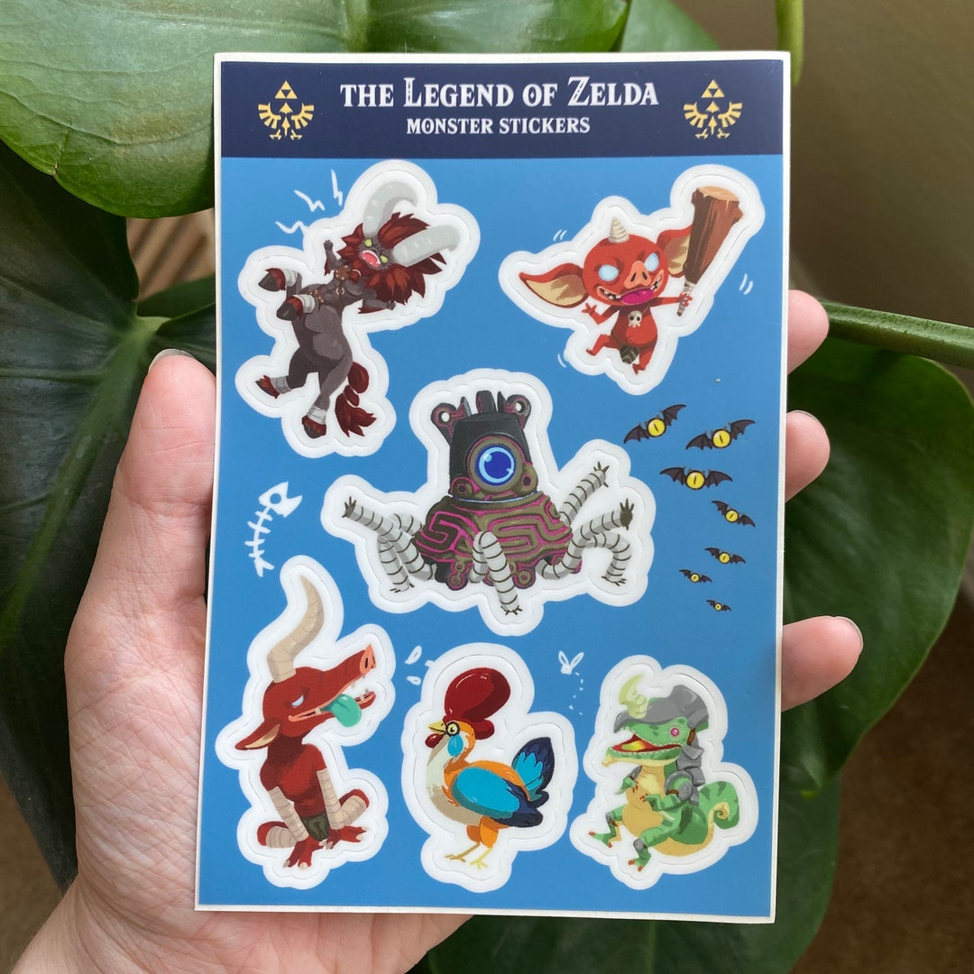 Loz Botw Monster Waterproof Sticker Sheet - Hyrule Monster Stickers - Etsy