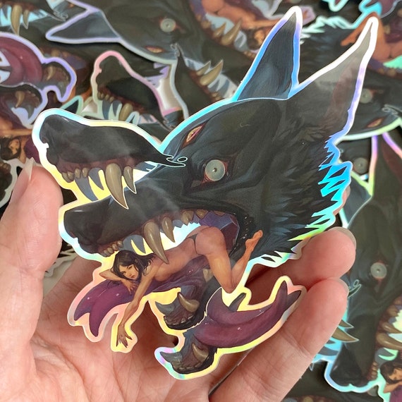 Cradle Holographic Sticker | Etsy