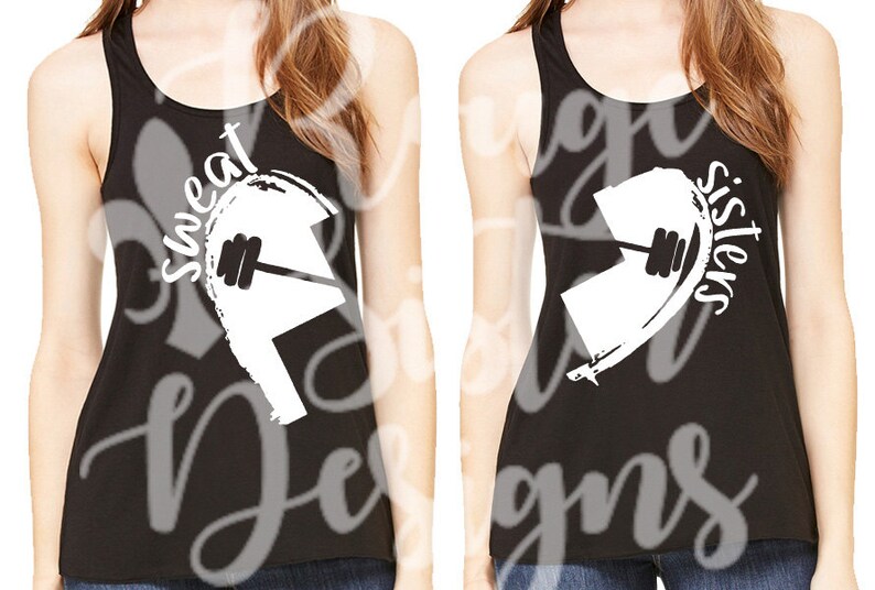 Sweat Sisters Gym Workout SVG PNG JPEG Digital Cutting File | Etsy