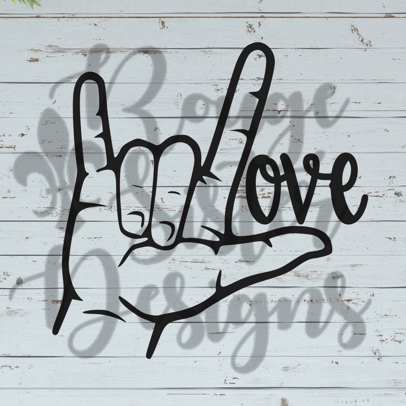 Asl I Love You Svg - Etsy