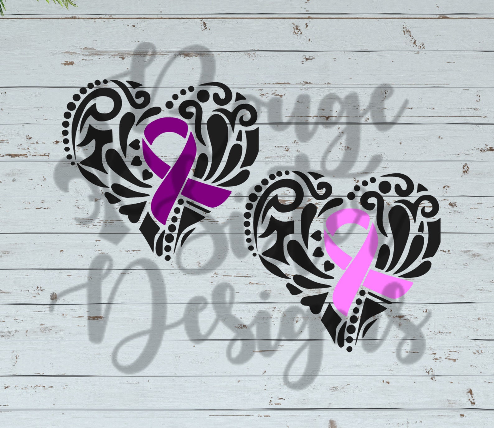 Awareness Ribbon Heart SVG PNG JPEG Files Cancer Awareness - Etsy Canada