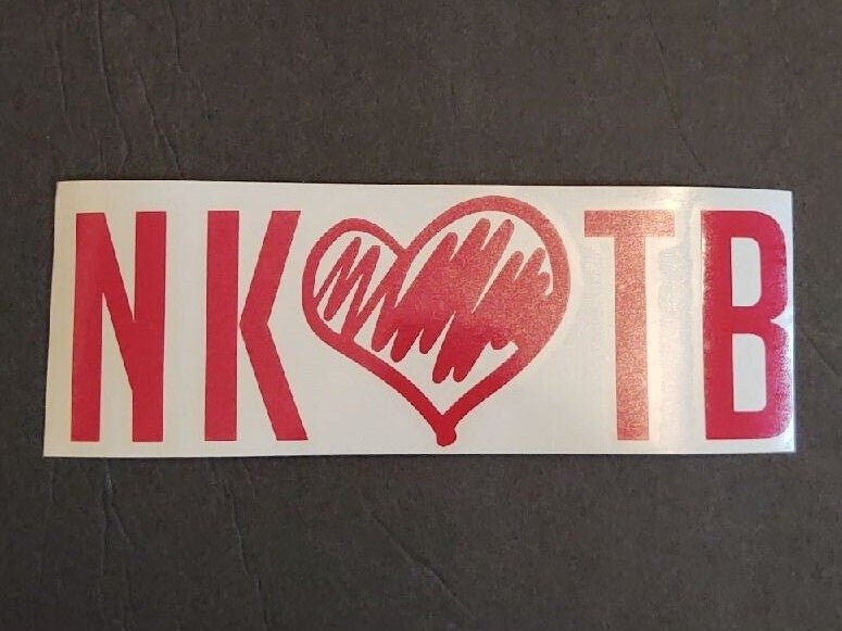NKOTB New Kids on the Block Heart Vinyl Decal - Etsy