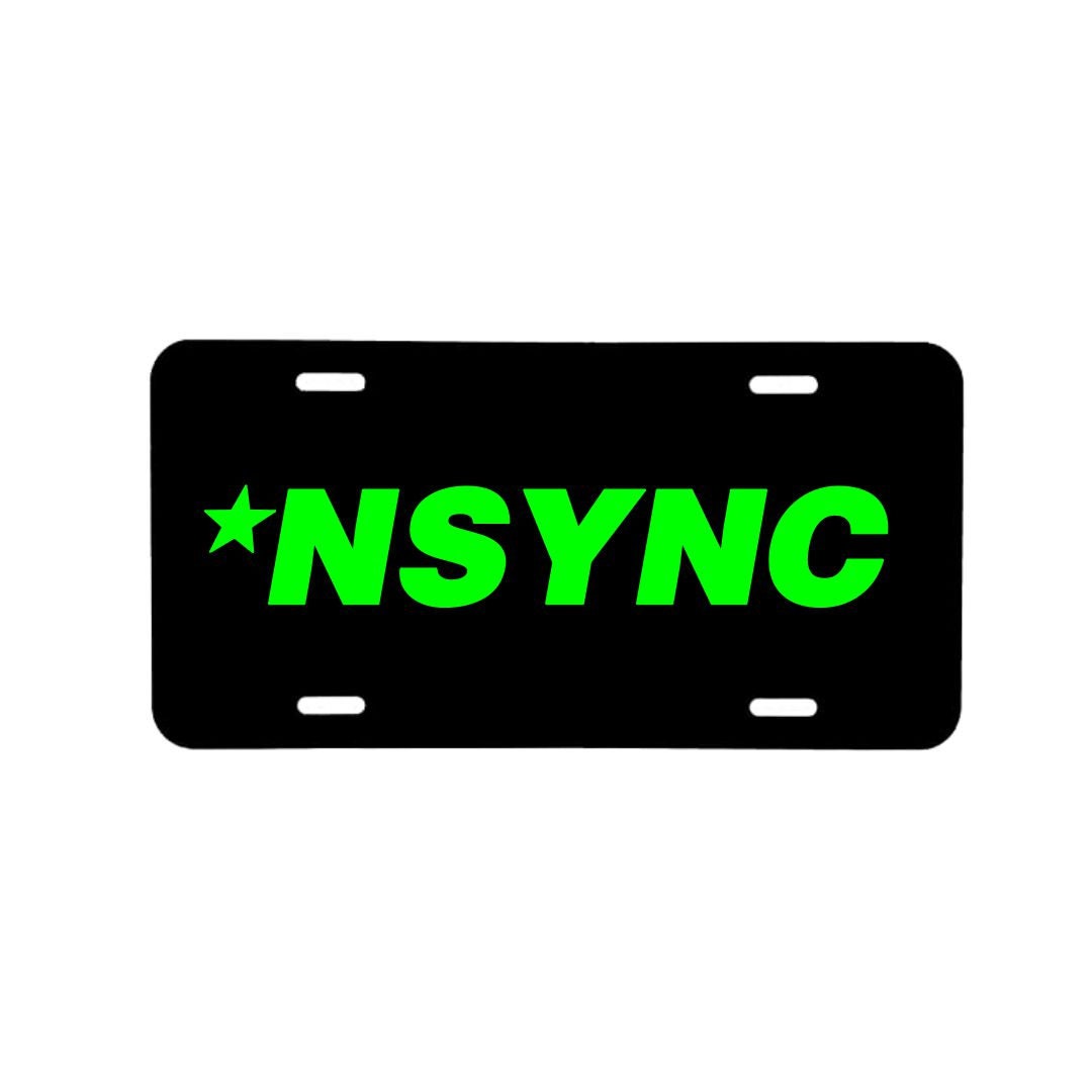 Nsync Black or White License Plate With Logo Design - Etsy