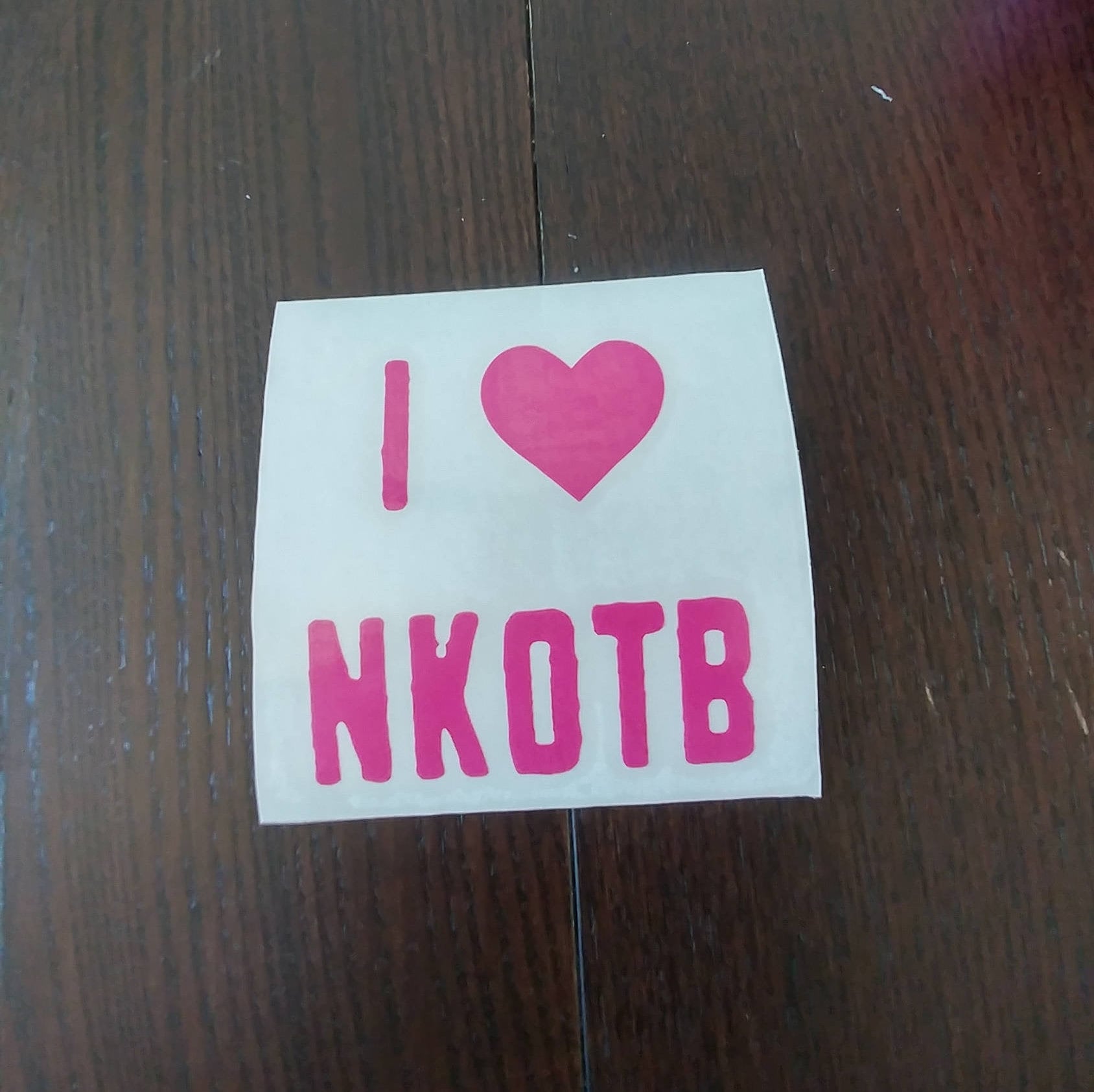 I 'heart' Nkotb-new Kids on the Block Vinyl Decal - Etsy
