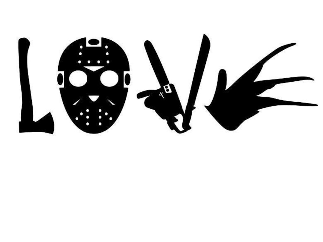 Horror Movie 'love" Vinyl Decal - Etsy