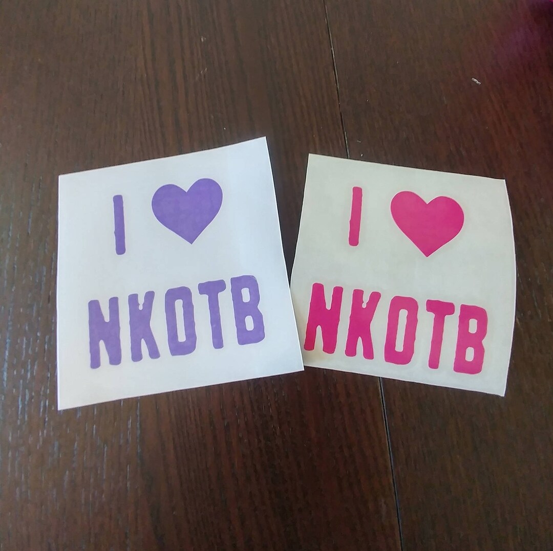 I 'heart' Nkotb-new Kids on the Block Vinyl Decal - Etsy