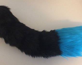 Blue fox tail | Etsy