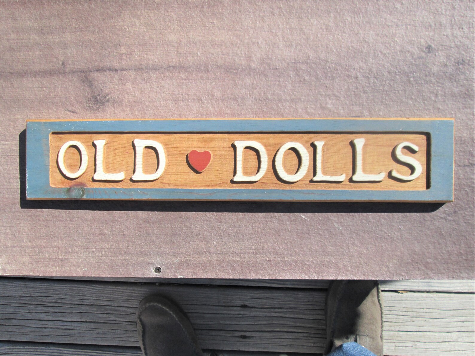 Doll Sign Hand Made 1995 Wood Vintage | Etsy