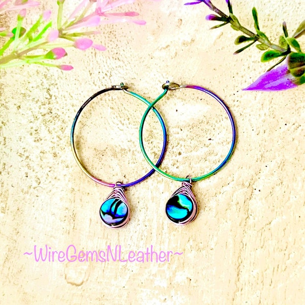 Wire Wrapped Hoops - Etsy