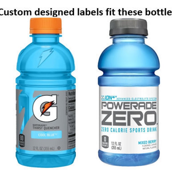 Custom Gatorade Labels - Etsy