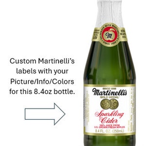 Mini Cider/wine Photo Bottle Labels - Custom Designed Apple Cider ...
