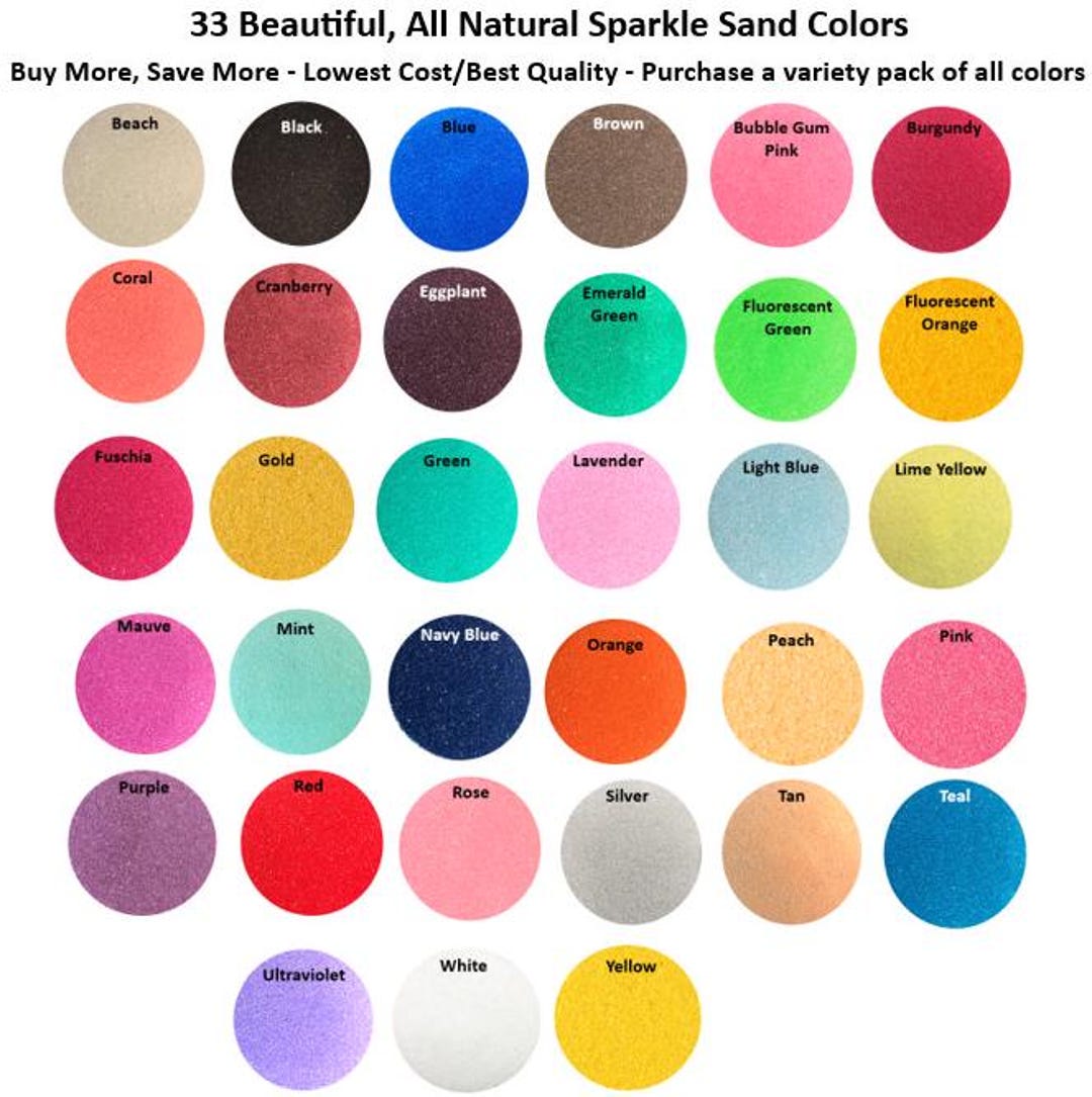 Colored Sparkle Sand, Sand Ceremonies, Wedding Unity Ceremony, Craft ...