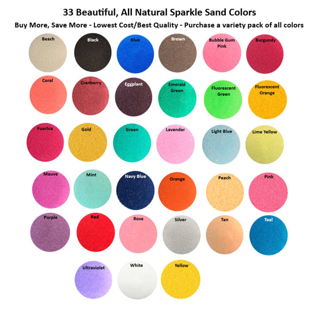 Colored Sparkle Sand, Sand Ceremonies, Wedding Unity Ceremony, Craft ...