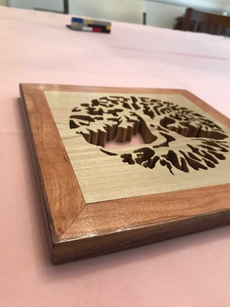 Tree of Life. Wooden Wall Art. Handcrafted. Scroll Saw Art. Wall Decor ...