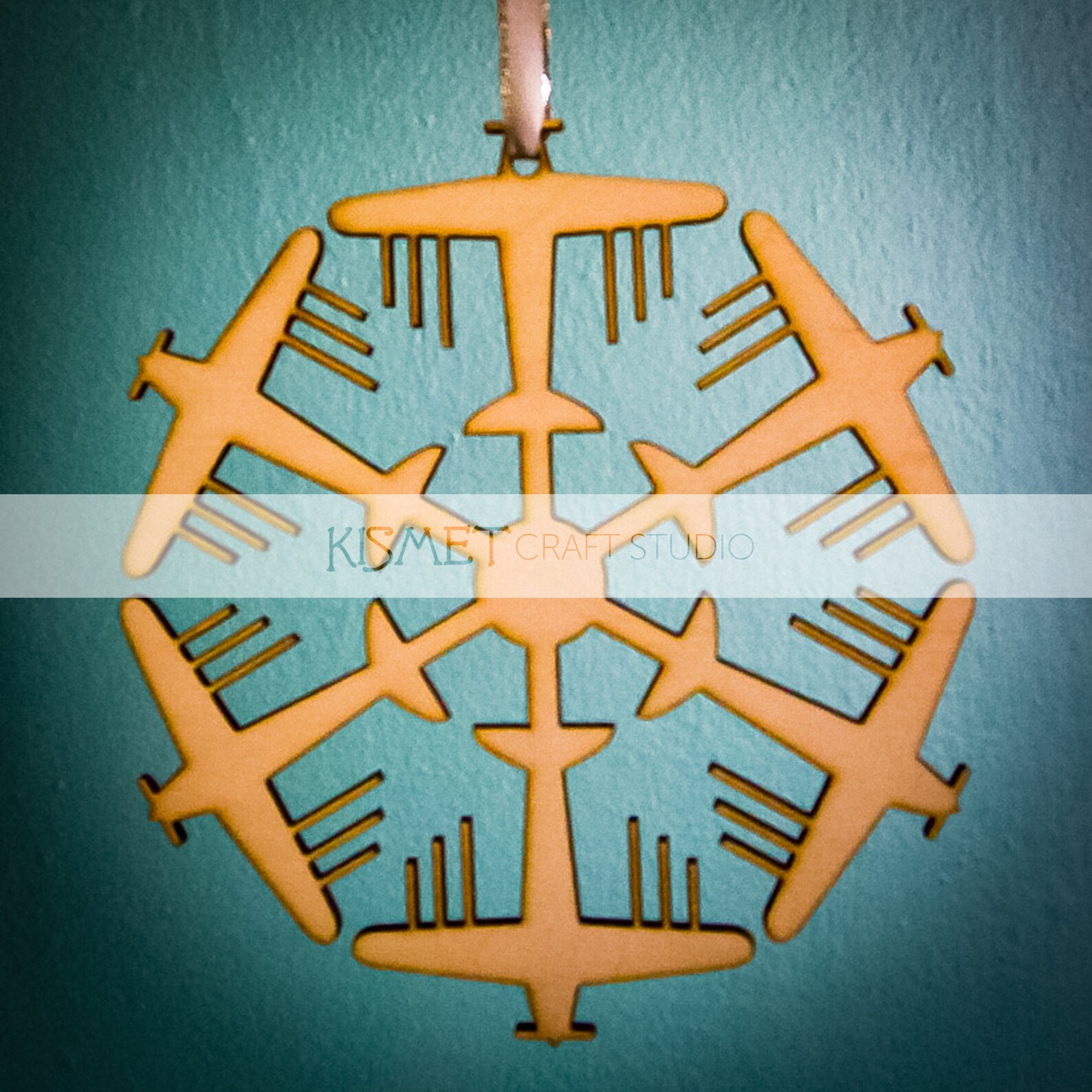 Airplane Pilot Laser Cut Wood Snowflake Ornament - Etsy