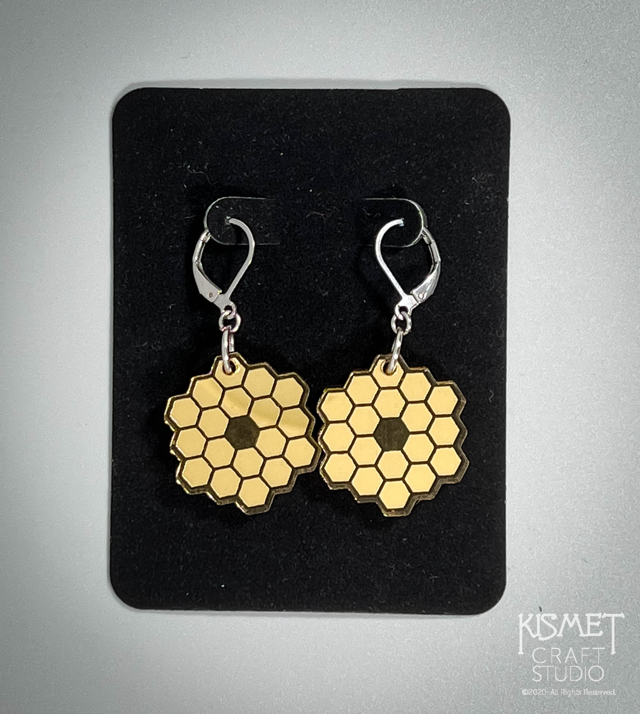 NASA James Webb Space Telescope JWST Earrings - Laser-cut Mirrored ...
