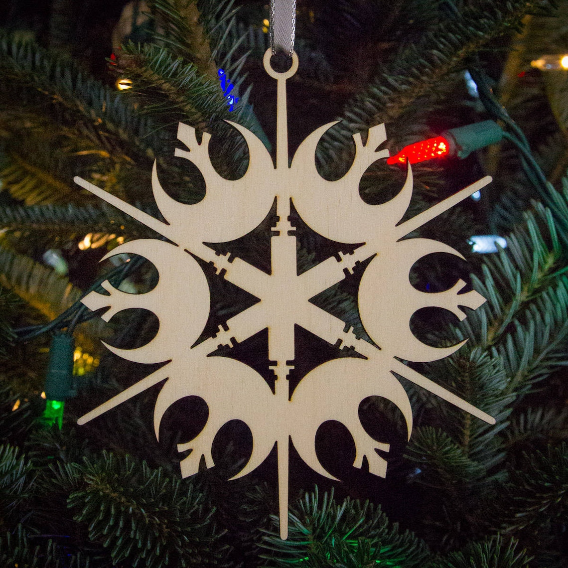 Star Wars Rebel Alliance Light Saber Laser Cut Wood Snowflake - Etsy