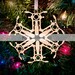 Music Note Laser Cut Wood Snowflake Ornament - Etsy