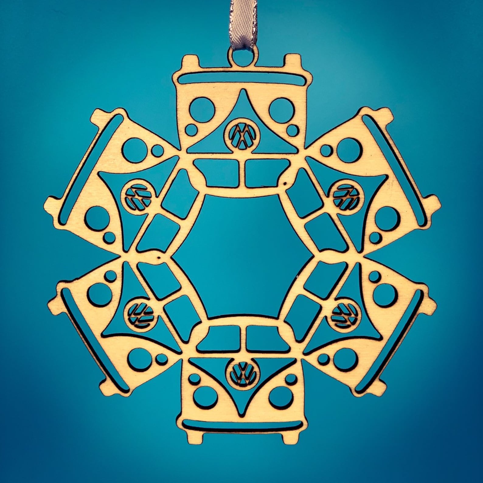 Volkswagen VW Microbus Laser Cut Wood Snowflake Ornament | Etsy