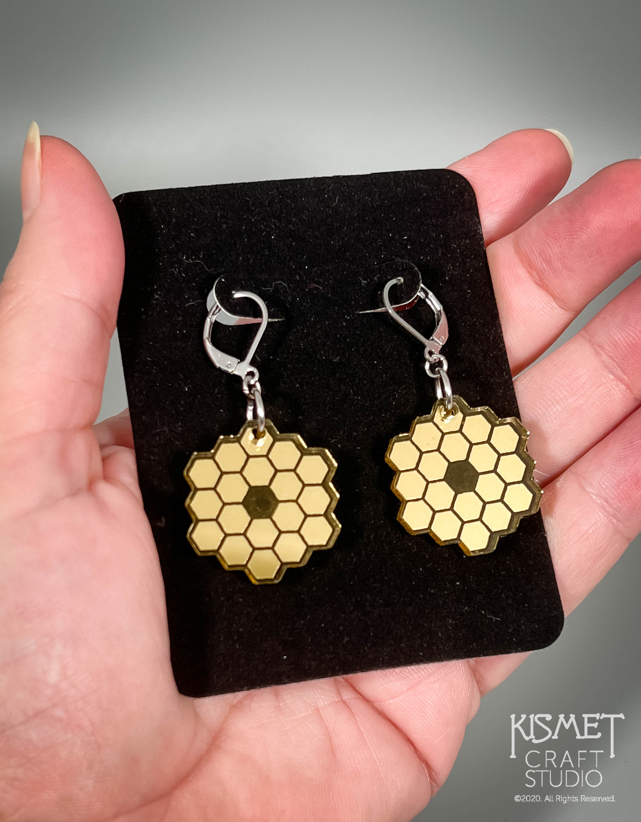 NASA James Webb Space Telescope JWST Earrings - Laser-cut Mirrored ...